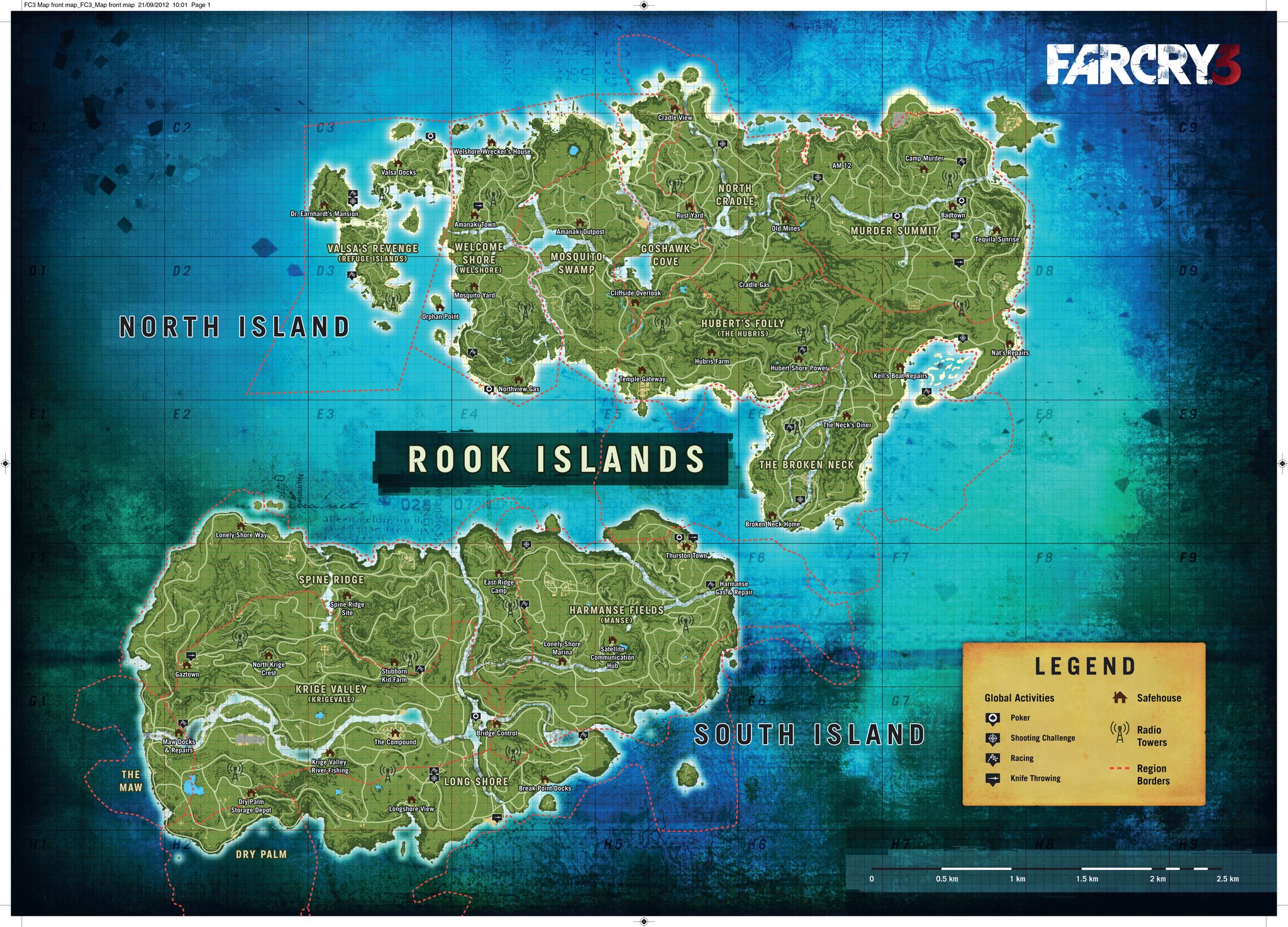 Far Cry 3 : la carte de Rook Islands