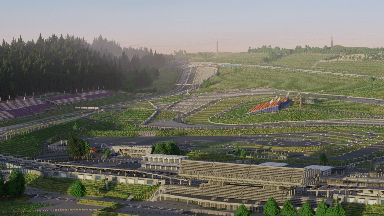 Minecraft : deux joueurs reproduisent un circuit de F1 à l'échelle 1:1