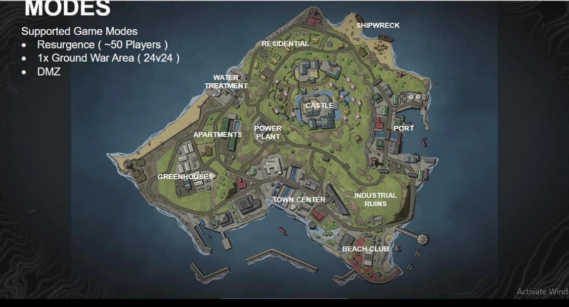 Warzone 2 : la map Rebirth Island (Resurgence) est en fuite